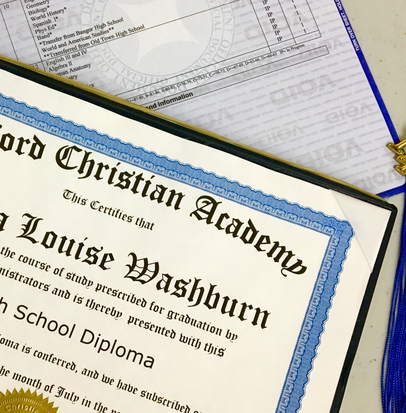 Christian Kindergarten Diploma Junior Home School Diploma Printing